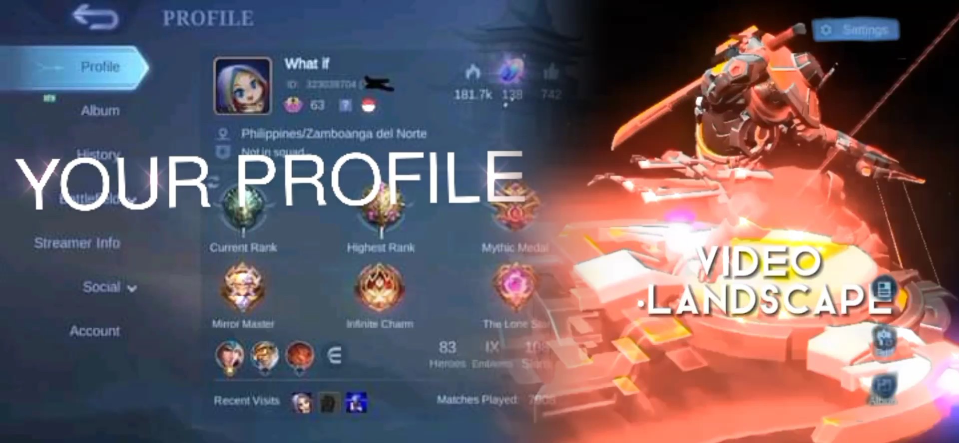 MLBB PROFILE - video template by CapCut