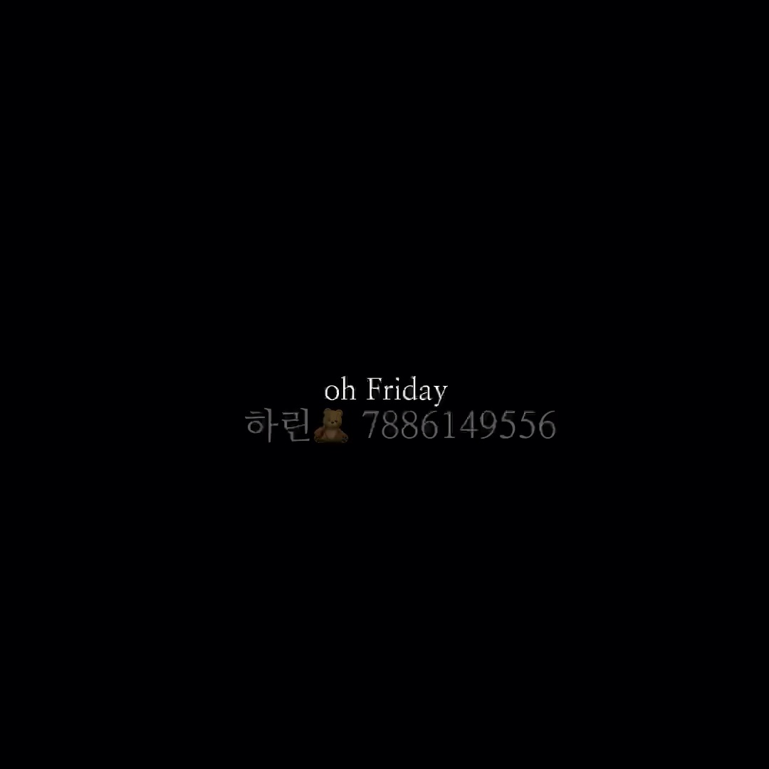 Oh Friday (비밀 템플릿) - 캡컷 템플릿 - CapCut