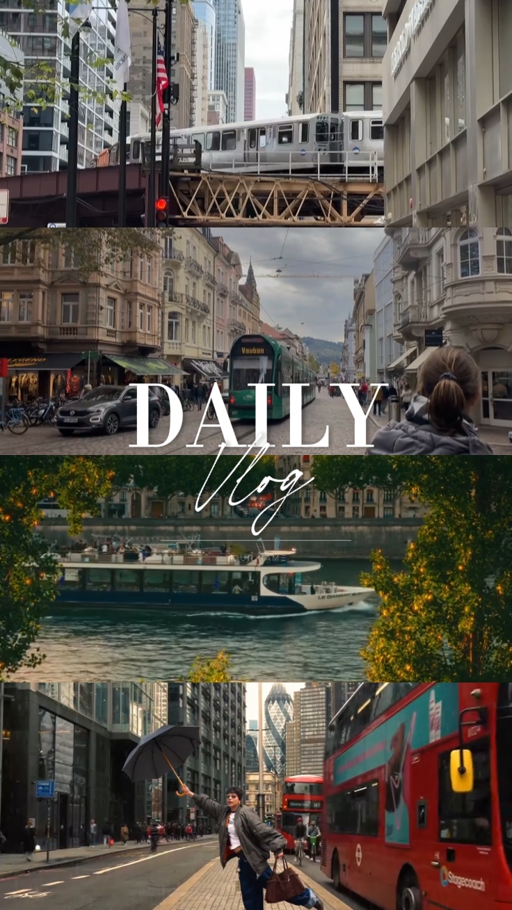 daily vlog - contoh video - template CapCut