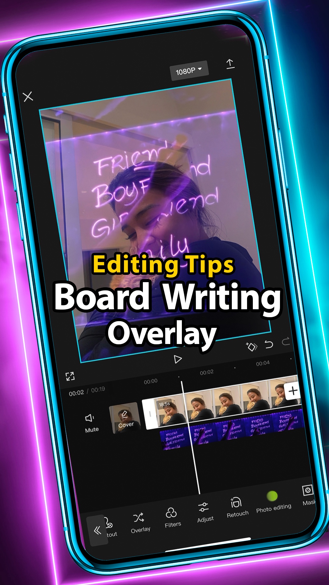 Board Writing Overlay Tutorial - video template by CapCut