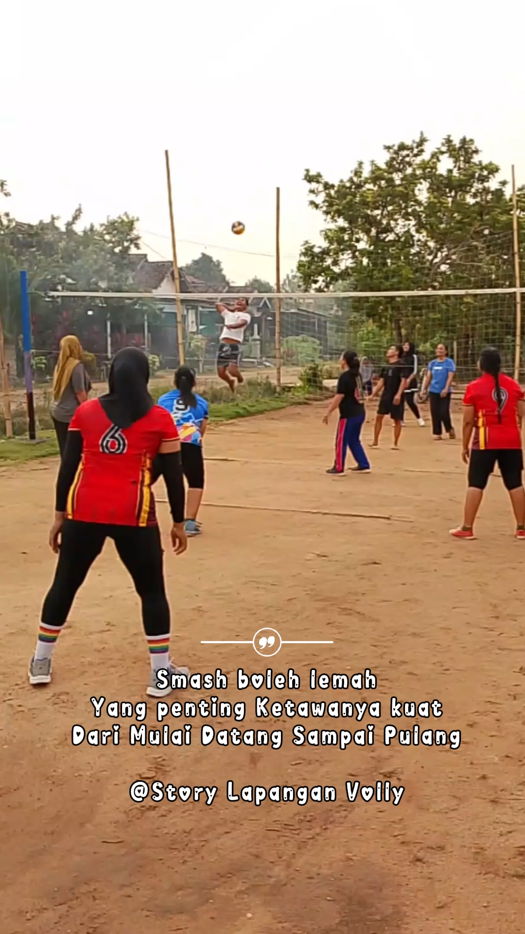 Story Lapangan Volly - contoh video - template CapCut
