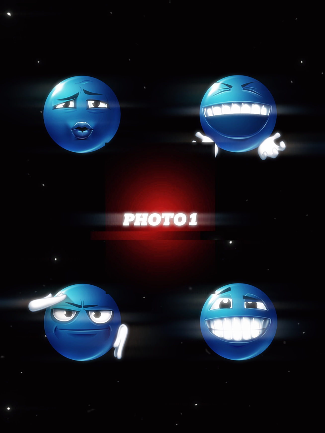 blue emoji trend - video template by CapCut