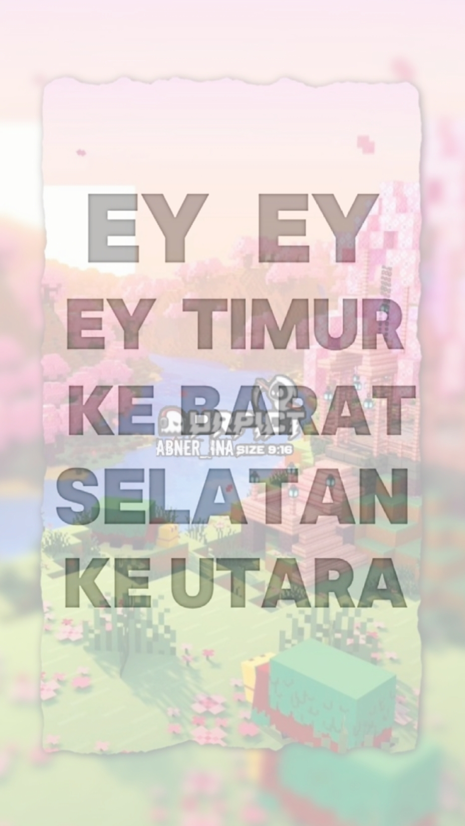 jj timur ke barat - contoh video - template CapCut