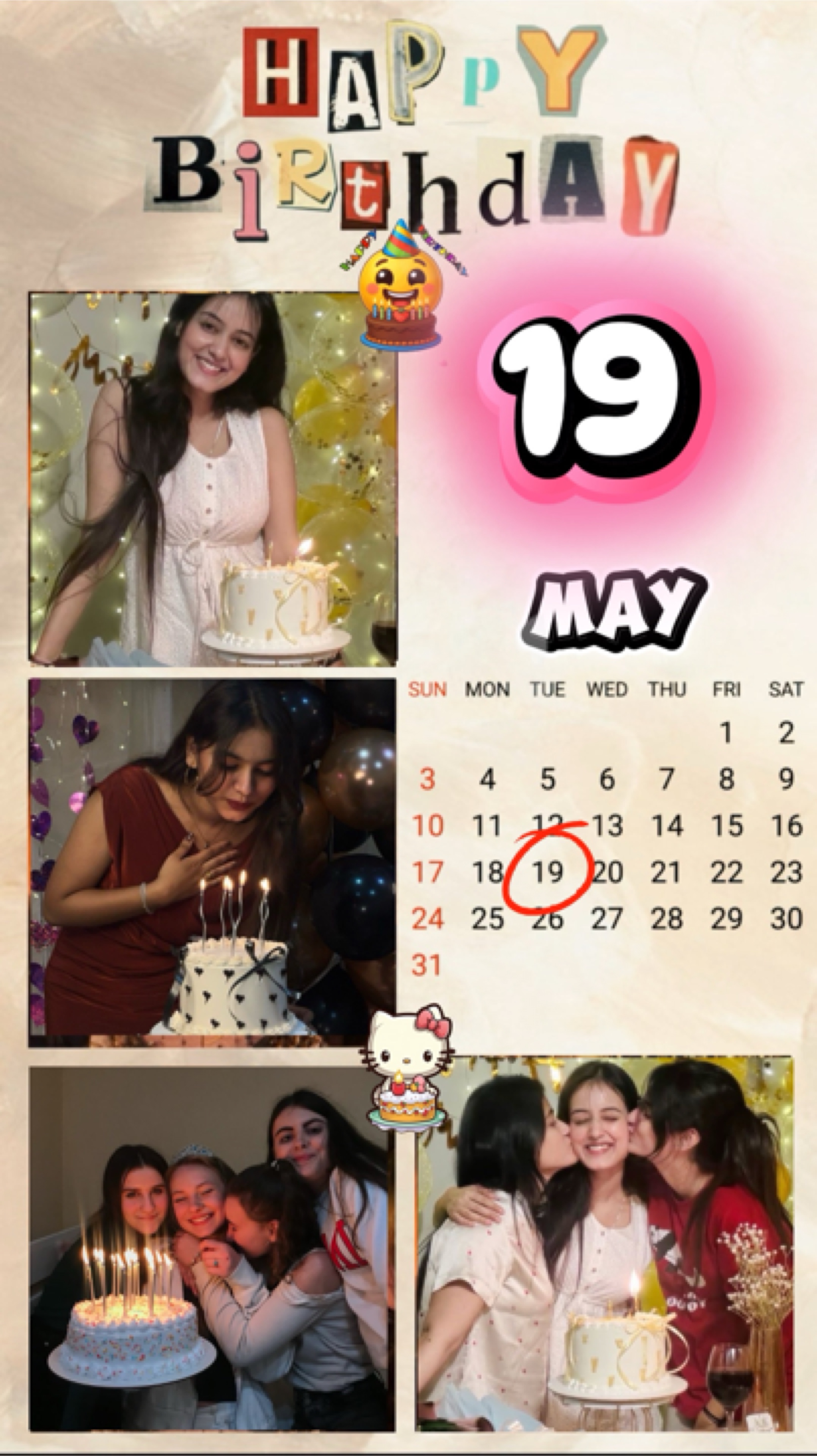 hbd 19 may 2026 - video template by CapCut