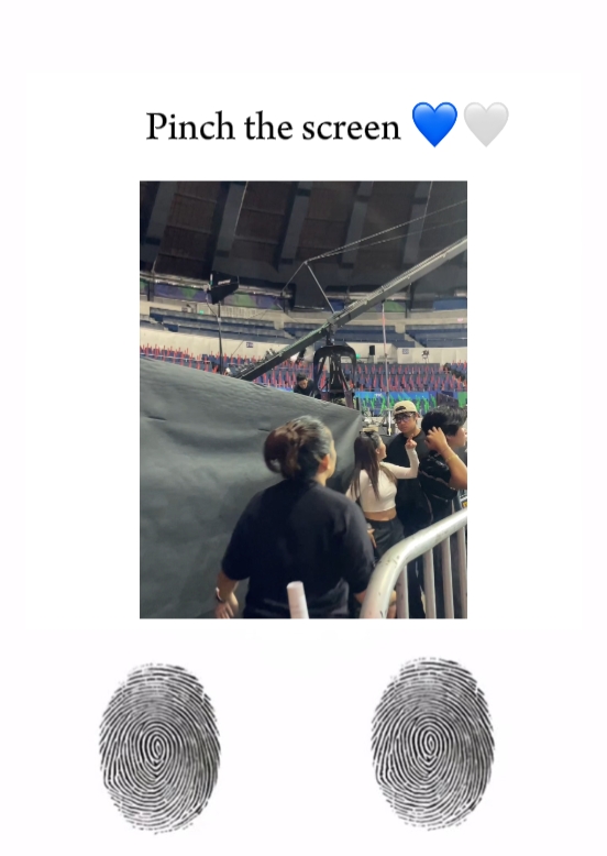 pinch the screen - video template by CapCut