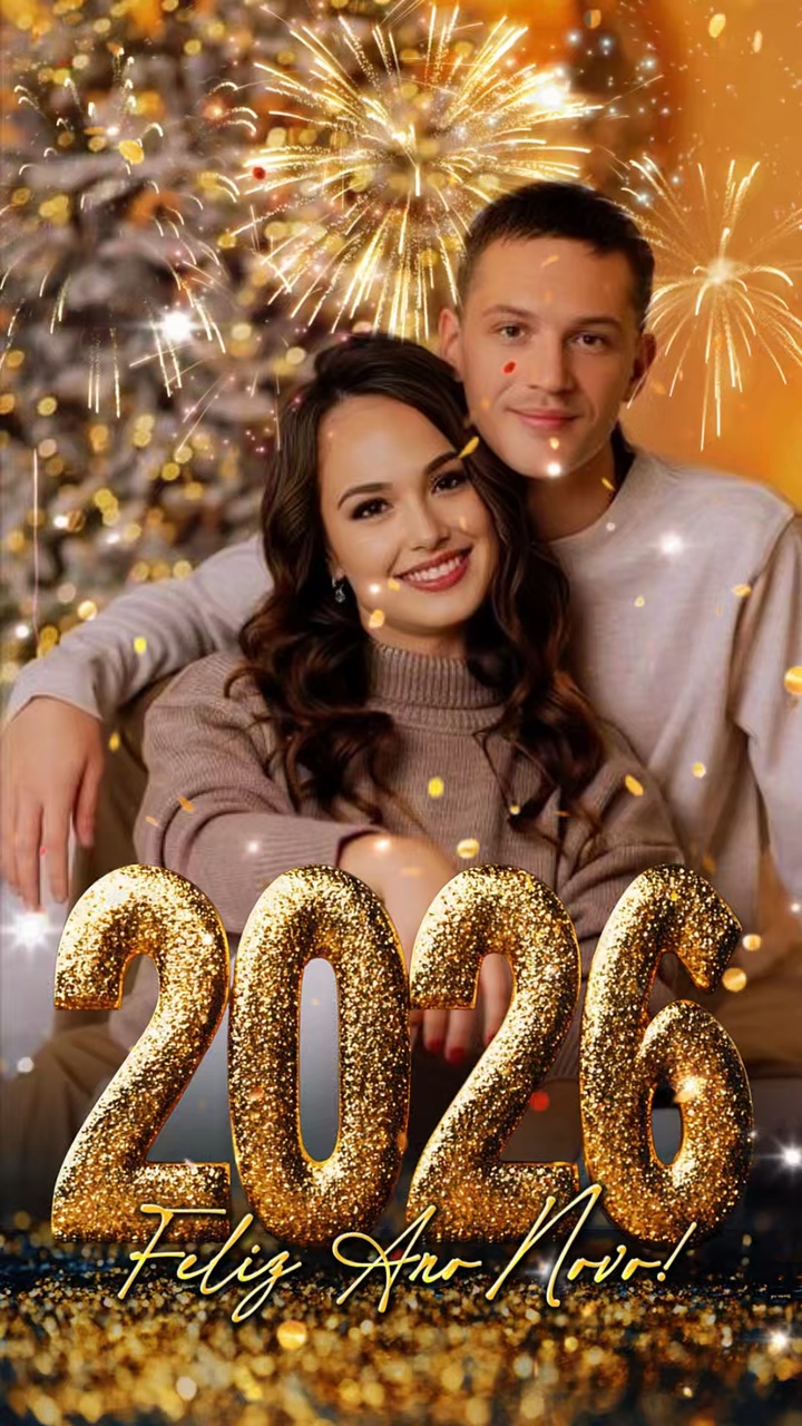 feliz ano Novo ️ - modelos CapCut