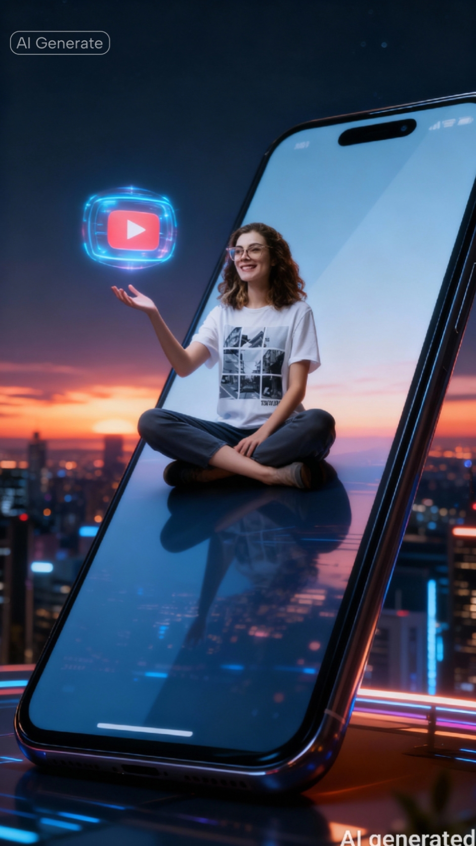 YouTube Logo AI - CapCut