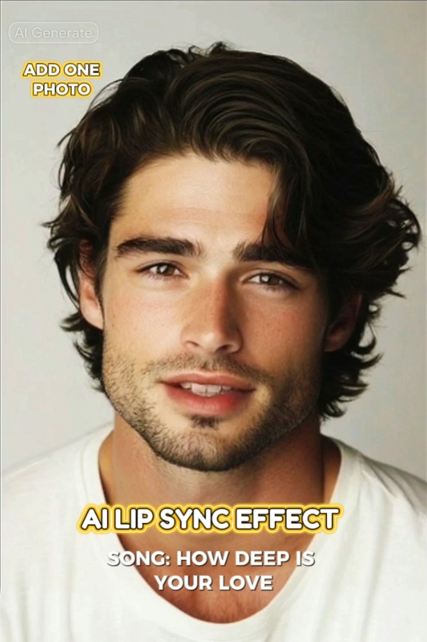 AI Lip sync effect - video template by CapCut