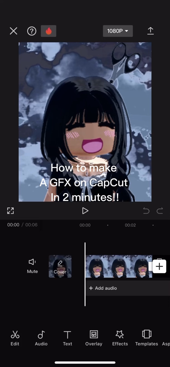 How to make a gfx - video template by CapCut