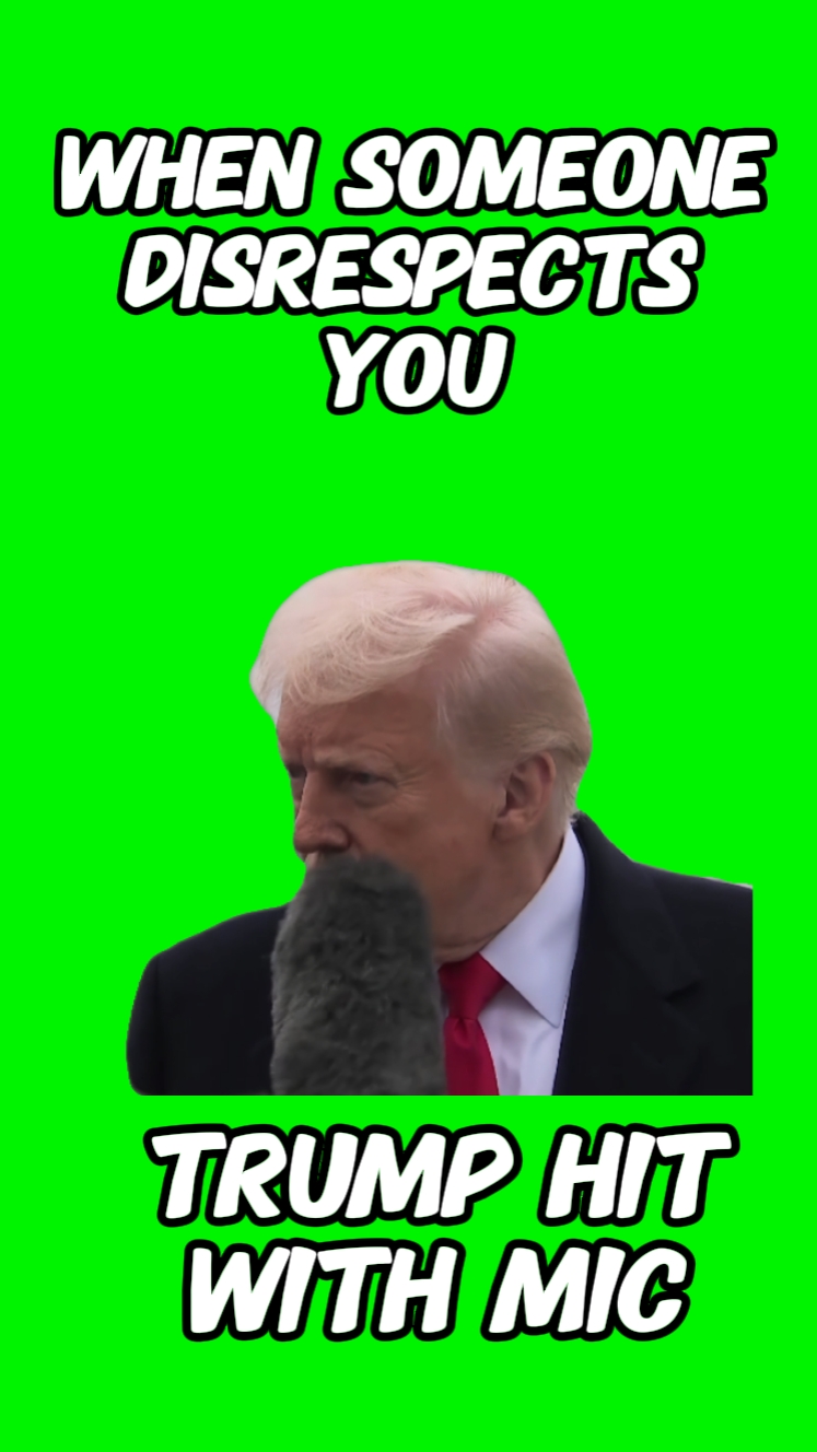 Trump Microphone - video template by CapCut