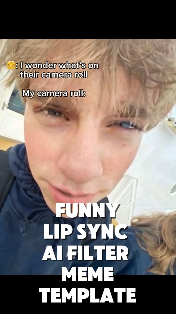 AI lip sync meme - video template by CapCut