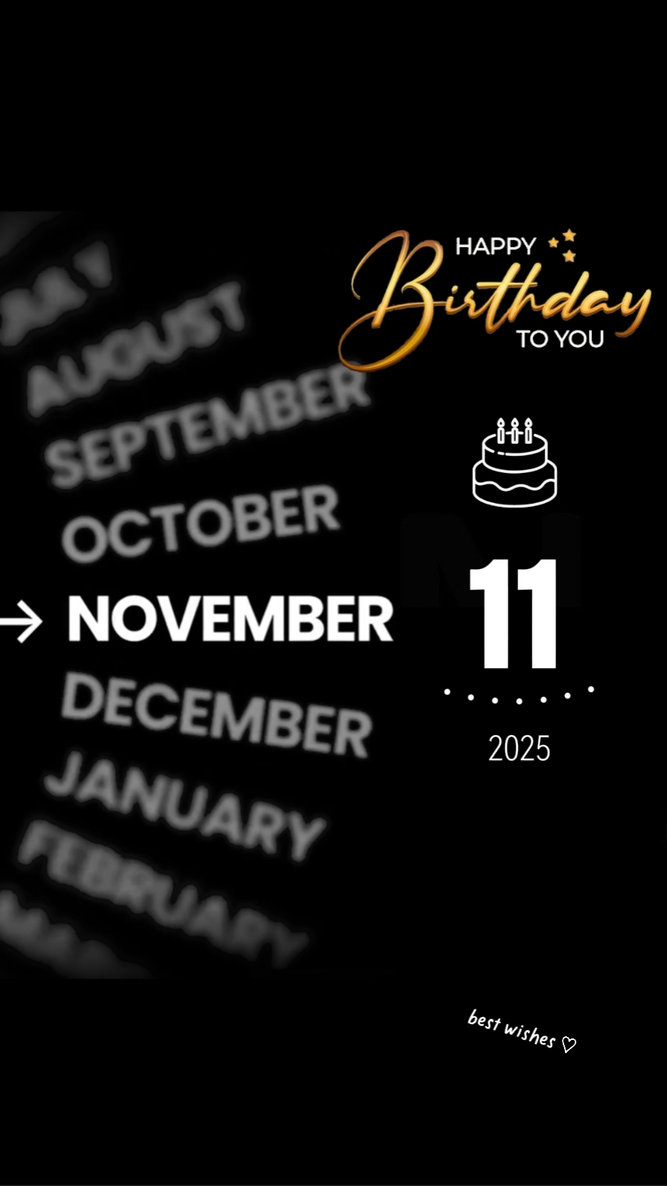 hbd 11 November 2025 - CapCut