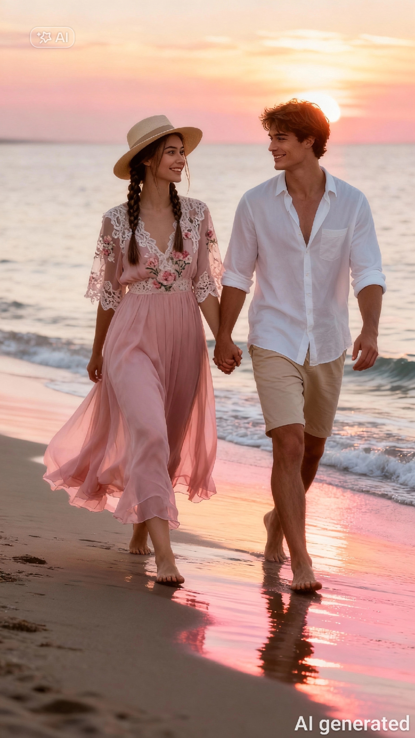 Sunset Beach Couple - CapCut