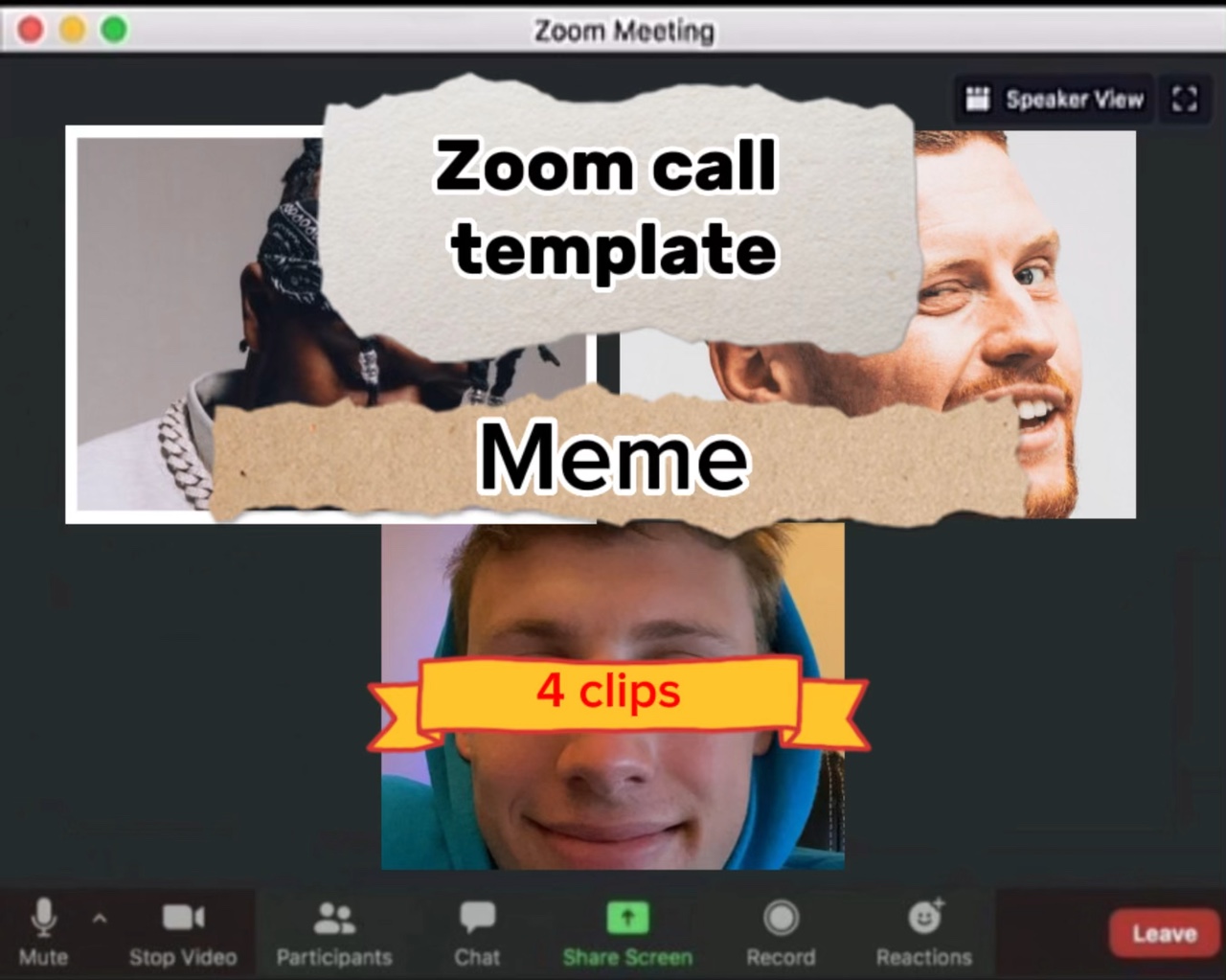 Zoom call meme🖥️ - video template by CapCut