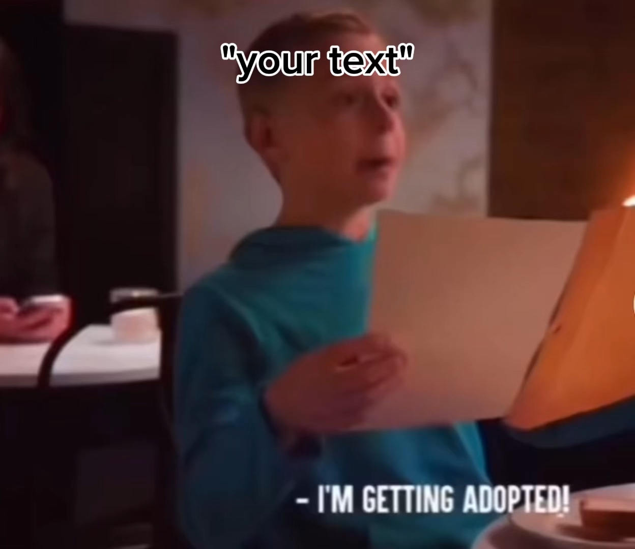 adoption meme - video template by CapCut