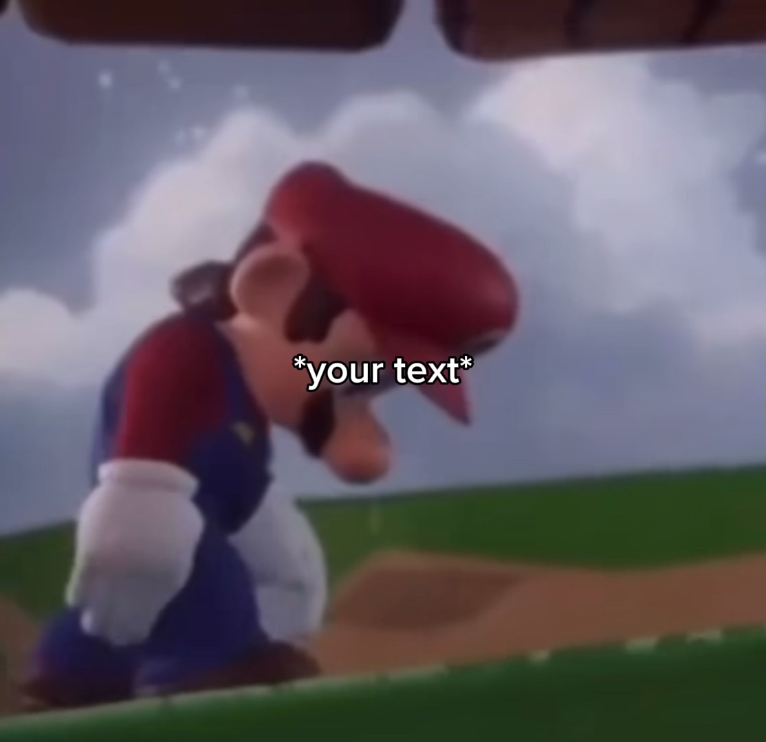 Sad Mario - video template by CapCut